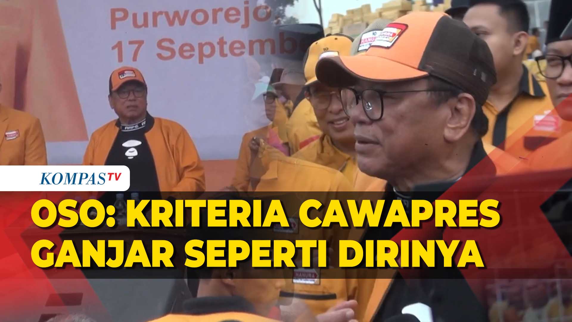 Video: OSO Hanura: Kriteria Bacawapres Pendamping Ganjar Seperti Dirinya