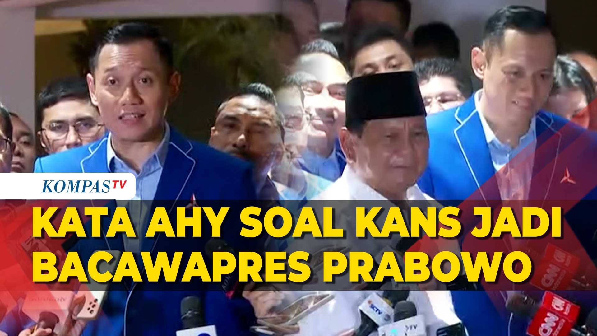 Video: Kata AHY Soal Kans Dirinya Jadi Bacawapres Pendamping Prabowo Subianto