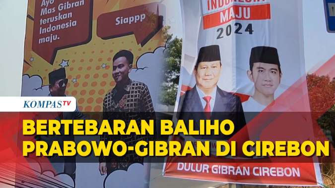 Baliho Prabowo-Gibran Mejeng di Cirebon, Begini Isi Pesannya
