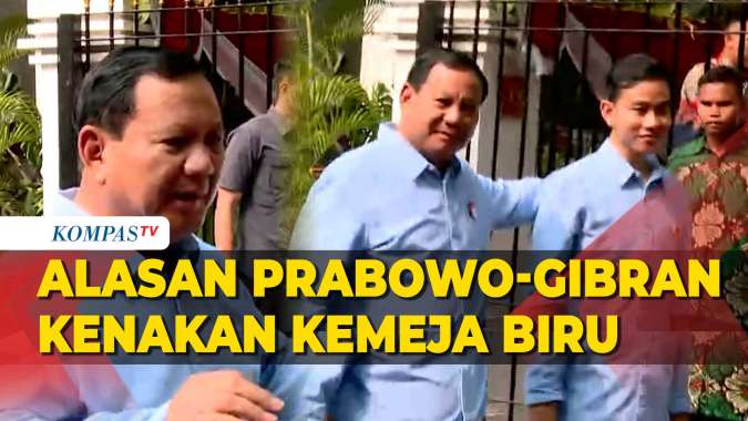 Alasan Prabowo Kompak Pakai Kemeja Biru Bareng Gibran saat Daftar ...