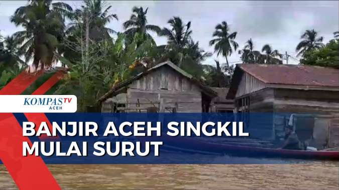 Banjir Aceh Singkil sudah mulai surut