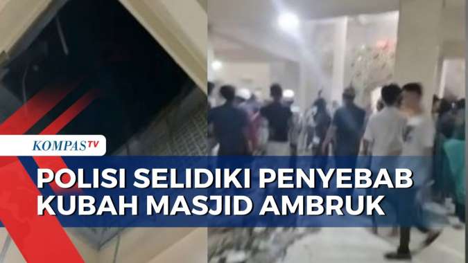 Buntut Insiden Kubah Masjid Ambruk, Polisi Periksa Kelayakan Konstruksi Bangunan Masjid
