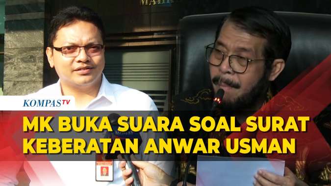 MK Buka Suara soal Surat Keberatan Anwar Usman atas Pelantikan Suhartoyo