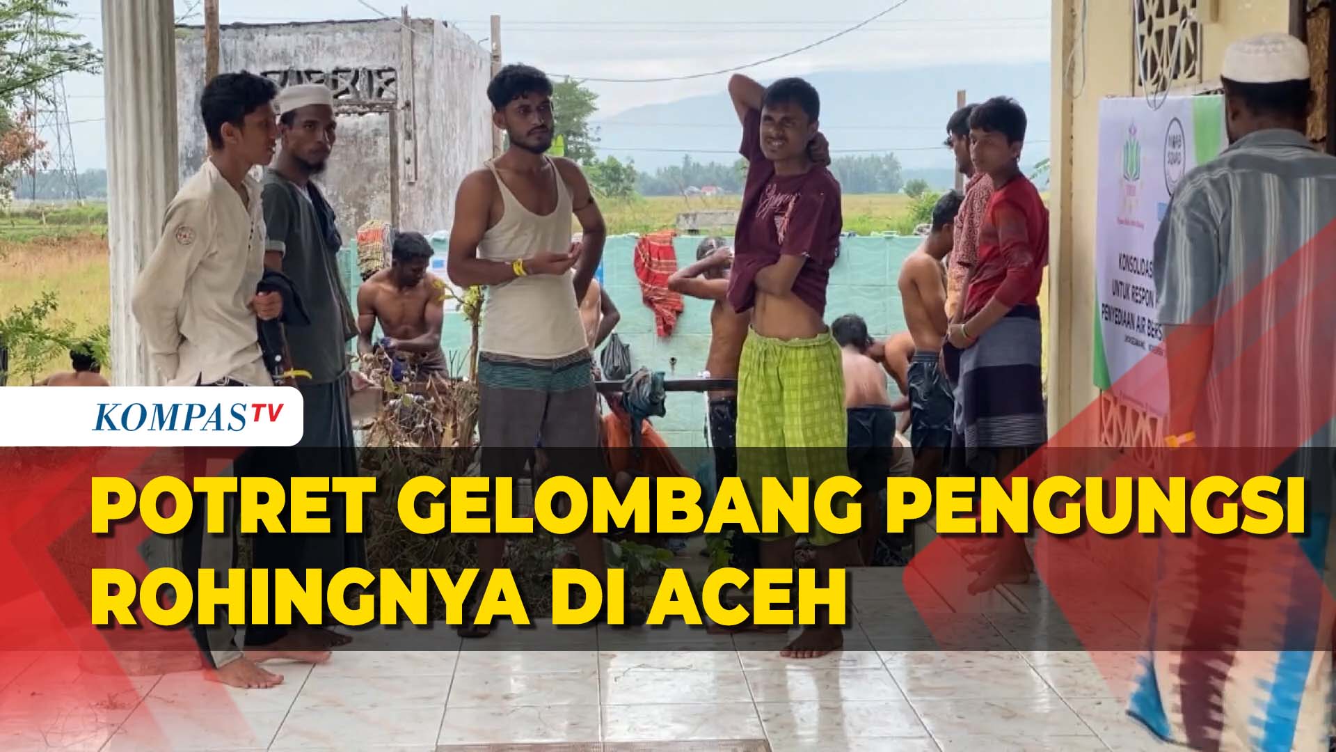 Video: Penampakan Pengungsi Rohingnya di Aceh yang Penuhi Gedung Bekas Imigrasi