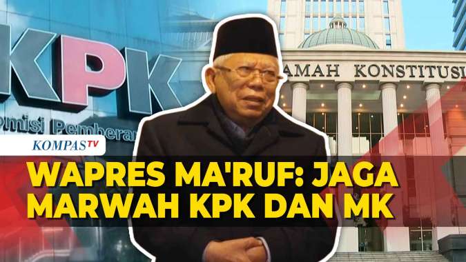 Wapres Maruf Amin Sebut Jaga Marwah KPK dan MK Jadi Pekerjaan Besar Saat Ini
