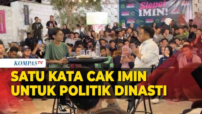 Jawaban Cak Imin Ditanya soal Satu Kata untuk Politik Dinasti
