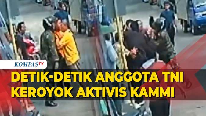 CCTV Aksi Oknum TNI AU Keroyok Aktivis KAMMI di Jaktim