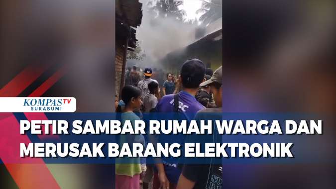 Petir Sambar Rumah Warga Dan Merusak Barang Elektronik