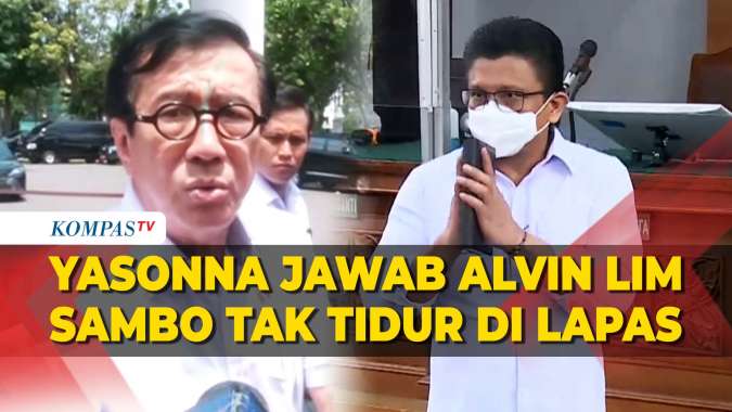 Yasonna Laoly Bantah Keras Pernyataan Alvin Lim Soal Sambo Tak Tidur di ...