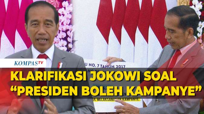 Tunjukkan UU Terkait, Jokowi Klarifikasi Ucapan Presiden Boleh Kampanye-Memihak