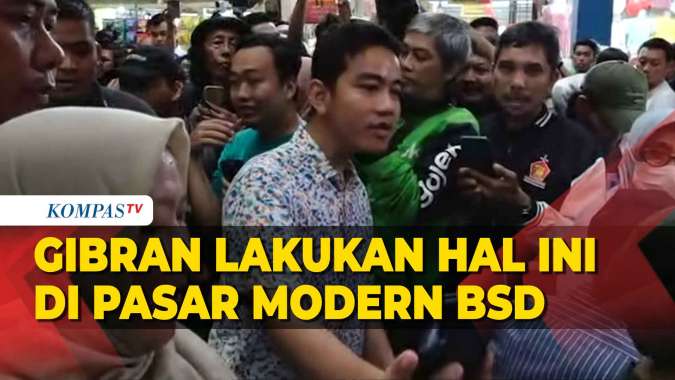 Momen Gibran Blusukan ke Pasar Modern BSD, Sarapan hingga Beli Buah
