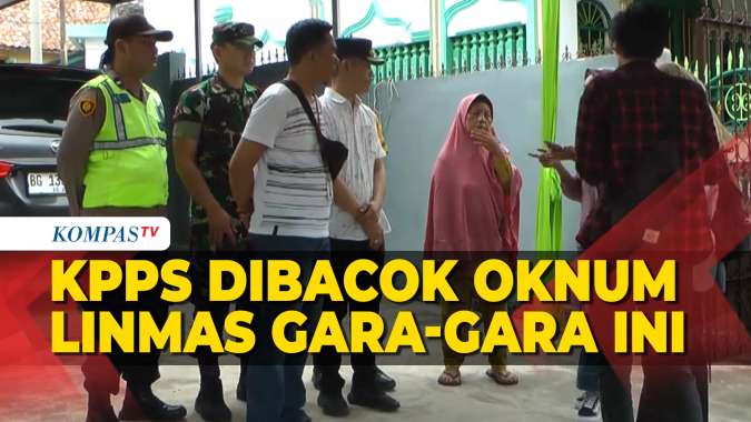 Di Palembang Ketua KPPS Dibacok Oknum Linmas karena Masalah Ini