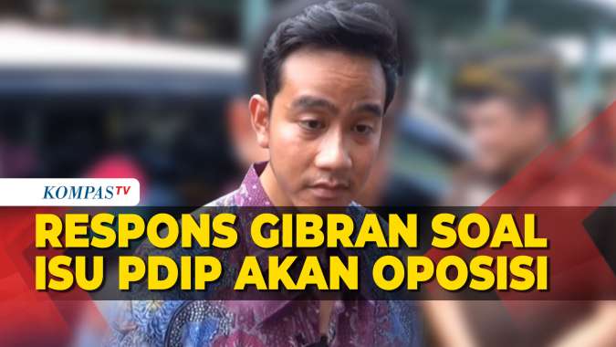 Respons Gibran Rakabuming Ditanya soal Isu PDIP akan Oposisi Pasca Pilpres 2024