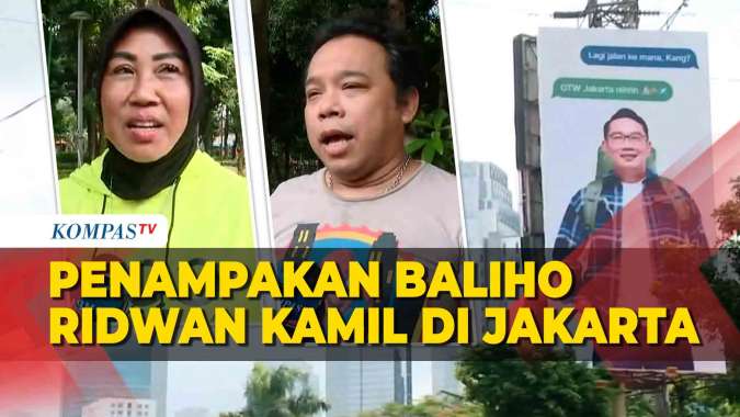 Penampakan Baliho Ridwan Kamil di Jakarta, Begini Kata Warga