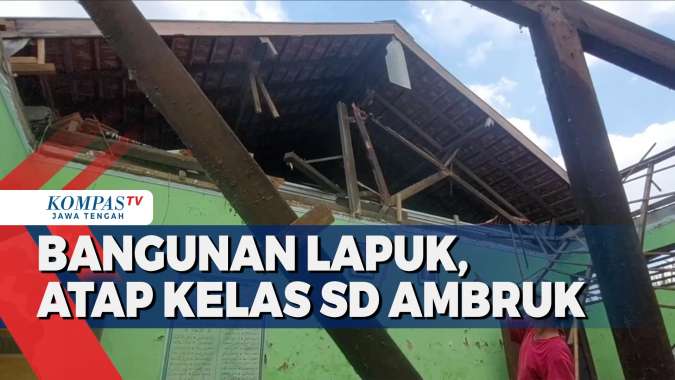 Bangunan Lapuk, Atap Kelas SD Ambruk