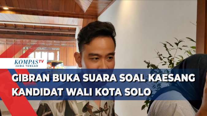 Gibran Buka Suara soal Kaesang Kandidat Wali Kota Solo