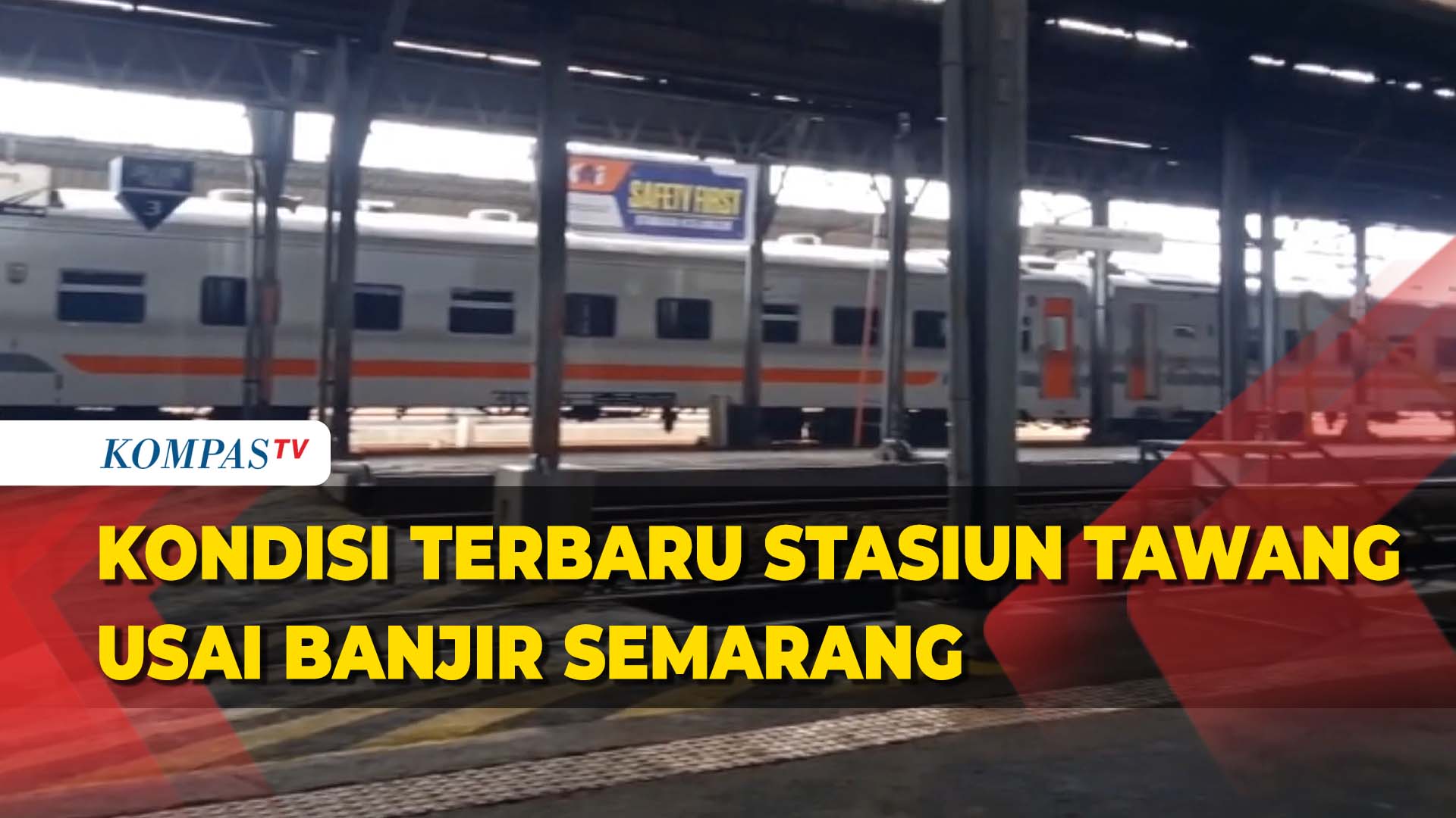 Video: Begini Penampakan Stasiun Tawang Semarang Setelah Diterjang Banjir