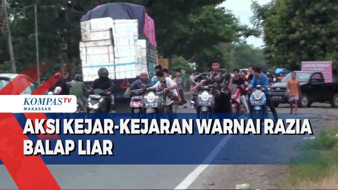 Aksi Kejar-Kejaran Warnai Razia Balap Liar