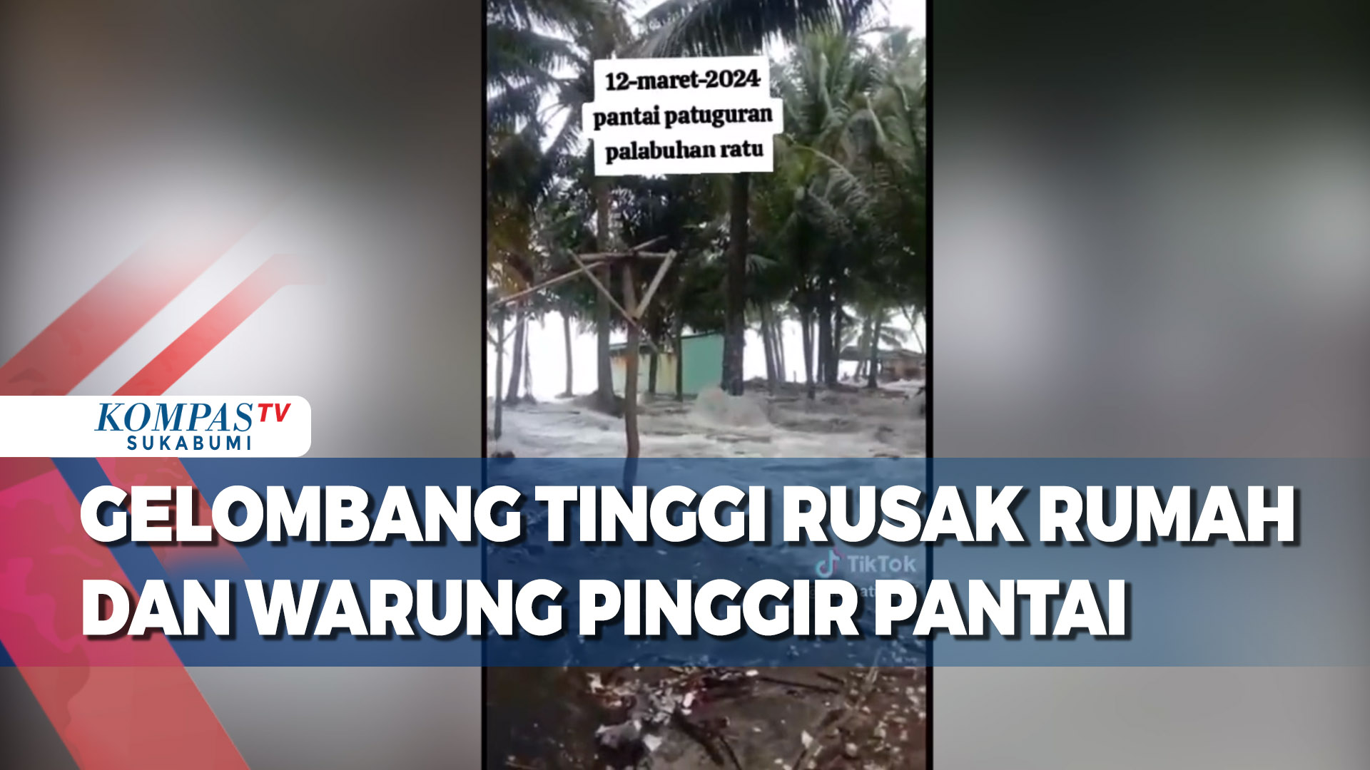 Video: Gelombang Tinggi Rusak Rumah Warga Dan Warung Pinggir Pantai