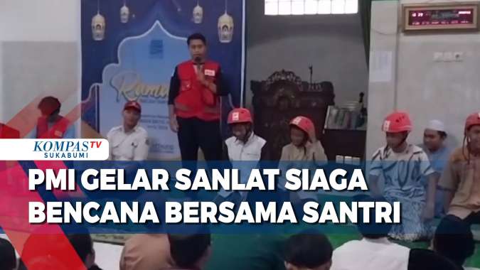 PMI Gelar Sanlat Siaga Bencana Bersama Santri Pondok Yatim Dan Dhuafa