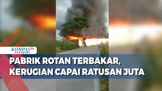 Pabrik Rotan Di Cirebon Terbakar, Kerugian Capai Ratusan Juta Rupiah