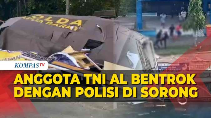 Anggota TNI AL dan Brimob Bentrok di Sorong, Diduga Akibat Salah Paham