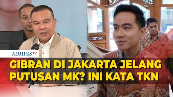 Gibran Dikabarkan di Jakarta Jelang Putusan MK, TKN Bilang Begini