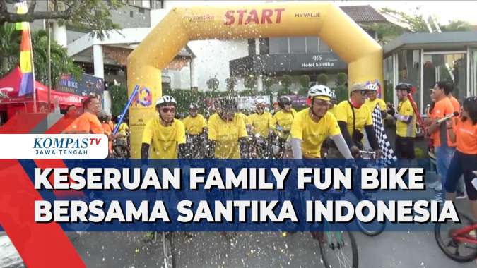 Keseruan Family Fun Bike Bersama Santika Indonesia