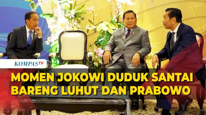 Momen Jokowi Berbincang Santai Bareng Luhut Dan Prabowo Di Wwf Ke 10 Bali 