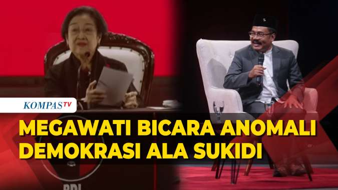 Megawati Bicara Anomali Demokrasi Ala Sukidi di Rakernas V PDIP