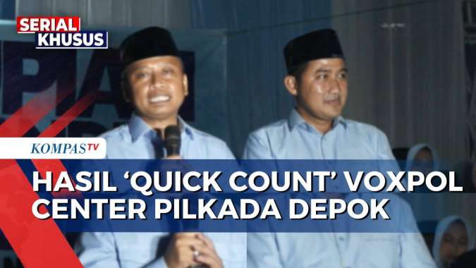 Supian-Chandra Raih 53,07 Persen di Hitung Cepat Pilkada Depok