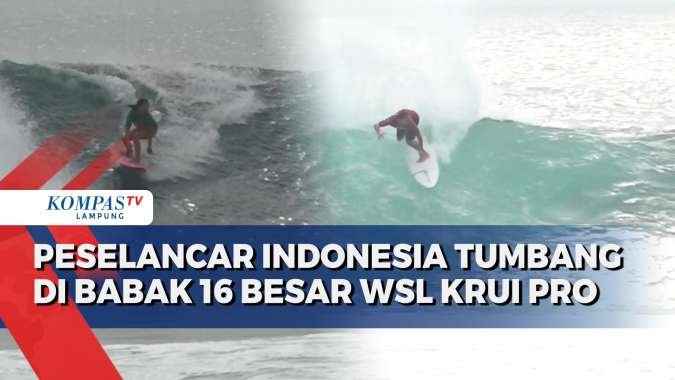 Peselancar Indonesia Tumbang di Babak 16 Besar WSL Krui Pro