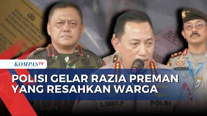 Polisi Gencarkan Razia Premanisme, Ribuan Pelaku Ditangkap di Berbagai Daerah