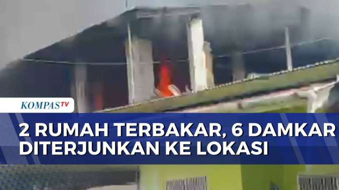 2 Rumah Bertingkat di Padang Terbakar, Kerugian Ditaksir Capai Rp800 ...
