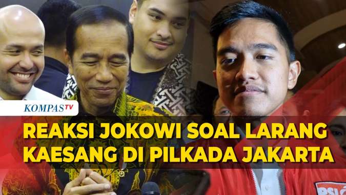 Reaksi Jokowi Saat Ditanya Larang Kaesang Maju Pilkada Jakarta