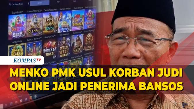 Menko PMK Usul Korban Judi Online Jadi Penerima Bansos: Banyak yang Jadi Miskin