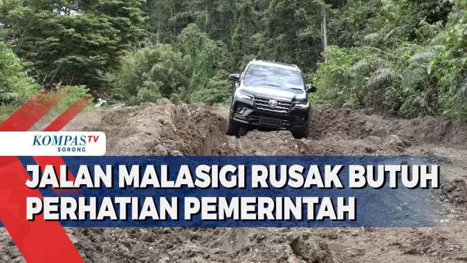 Begini Kondisi Akses Jalan Menuju Kampung Wisata Malasigi yang Rusak