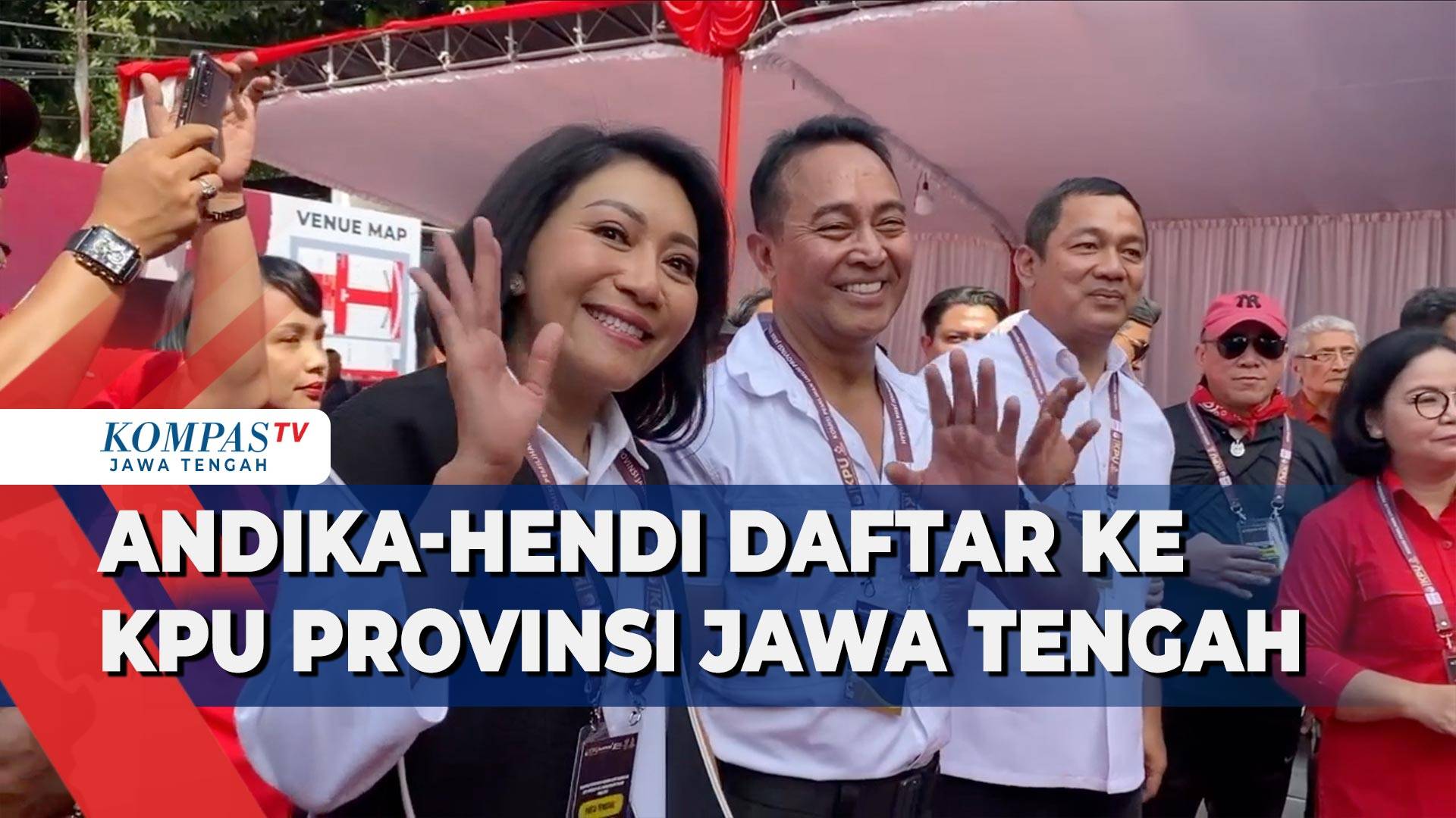 Video: Andika Perkasa-Hendrar Prihadi, Pasangan Pertama Daftar Pilgub Jateng