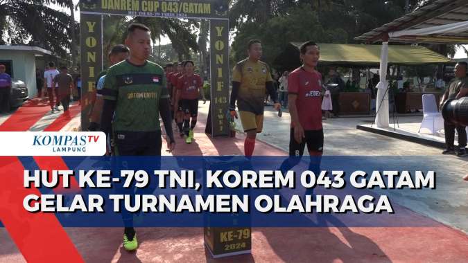 Sambut HUT TNI ke-79, Korem 043 Gatam Gelar Turnamen Olahraga