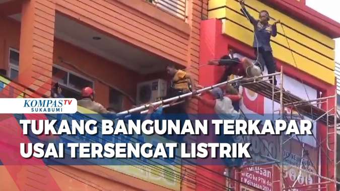 Tukang Bangunan Terkapar Usai Tersengat Listrik