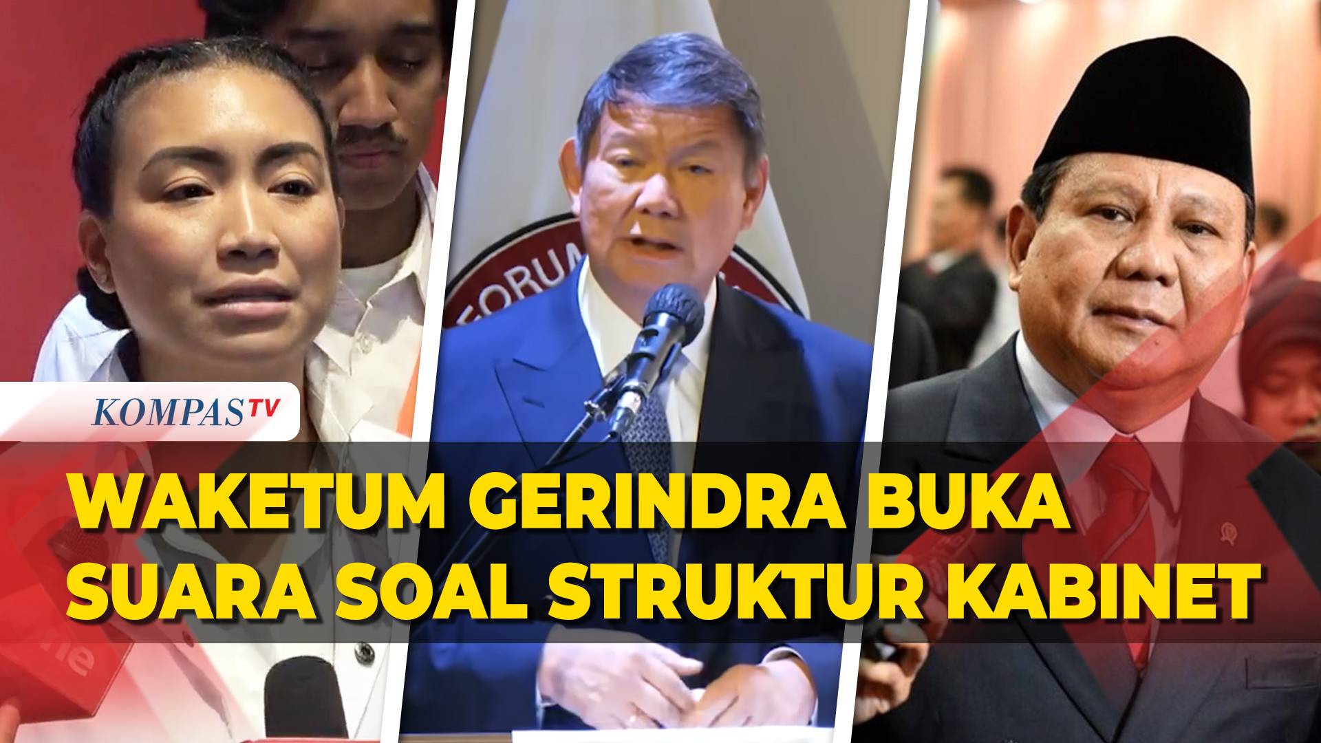 Video: Waketum Gerindra Buka Suara soal Struktur Kabinet Pemerintahan Prabowo-Gibran