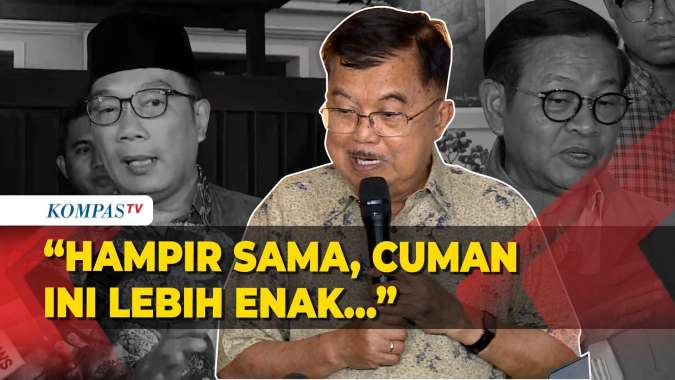 Jusuf Kalla Soal Beda Wejangan saat Bertemu Ridwan Kamil dan Pramono Anung