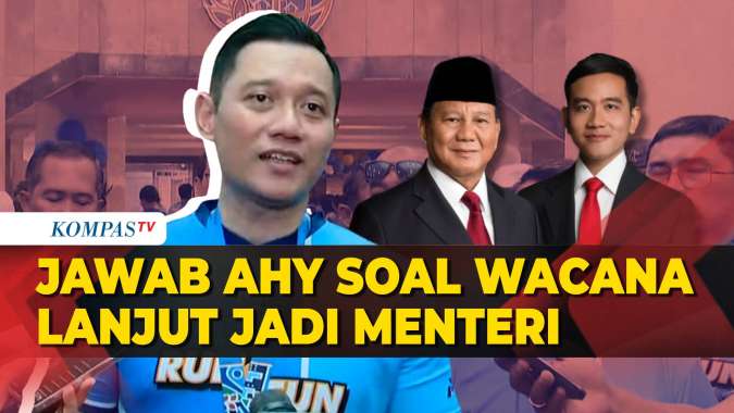 Respons AHY soal Wacana Lanjut jadi Menteri di Pemerintahan Prabowo-Gibran