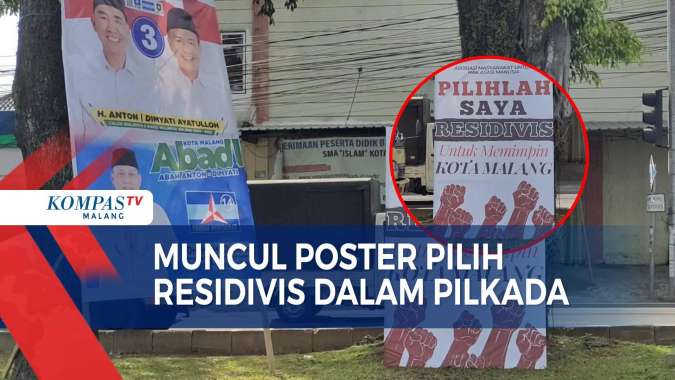 Muncul Poster Sarkasme 'Pilih Residivis Dalam Pilkada Kota Malang', Ini ...