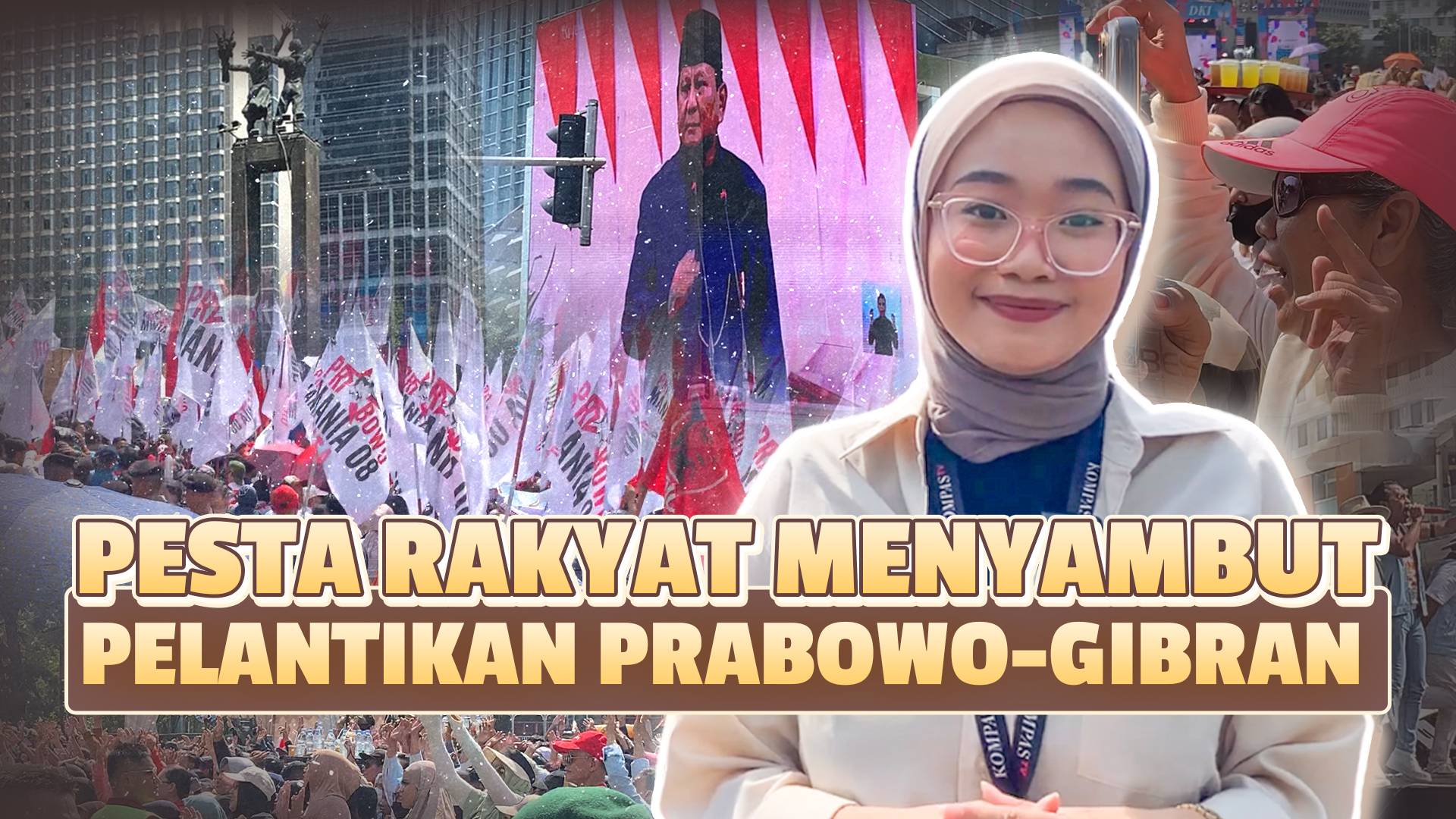 Video: Keseruan Pesta Rakyat dan Momen Arak-Arakan Usai Pelantikan Presiden Prabowo dan Wapres ...
