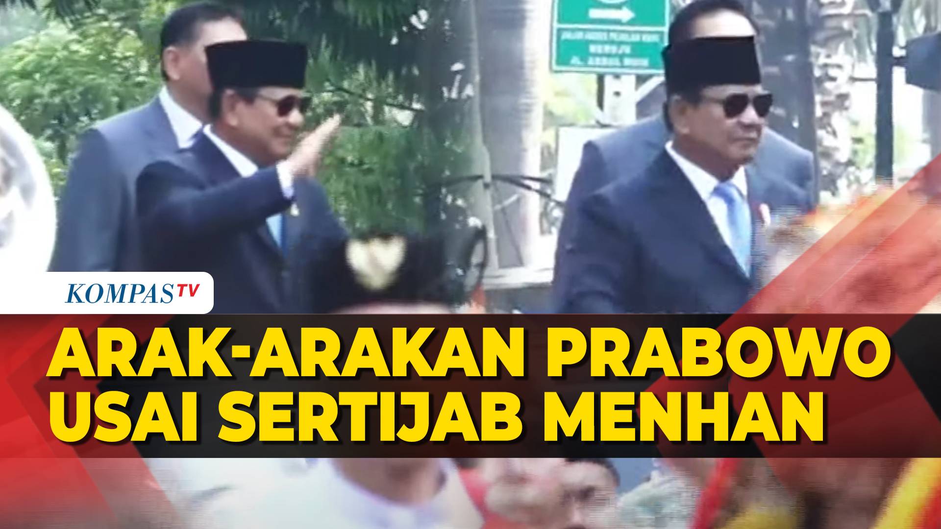 Video: Arak-arakan Presiden Prabowo Naik Maung Pindad usai Serah Terima Memorandum Menhan