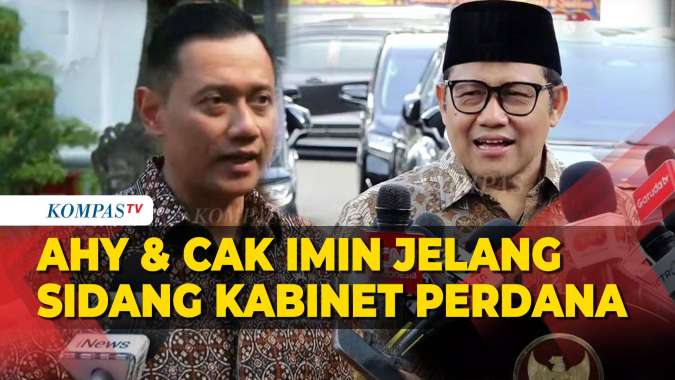 Kata Menko AHY dan Cak Imin Jelang Sidang Kabinet Paripurna Perdana Presiden Prabowo Subianto