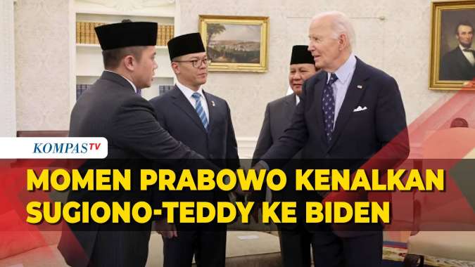 Momen Presiden Prabowo Kenalkan Menlu Sugiono hingga Mayor Teddy ke Joe ...