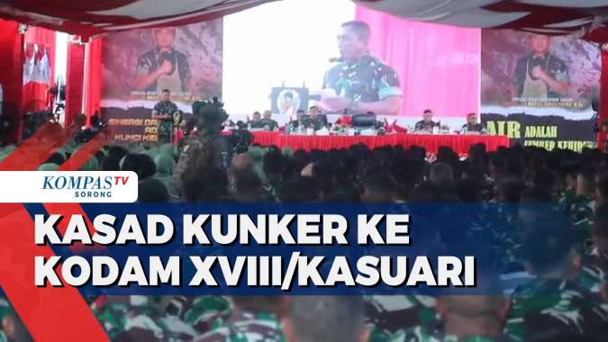 Kunjungi Kodam XVIII/Kasuari di Manokwari, Jenderal TNI Maruli ...