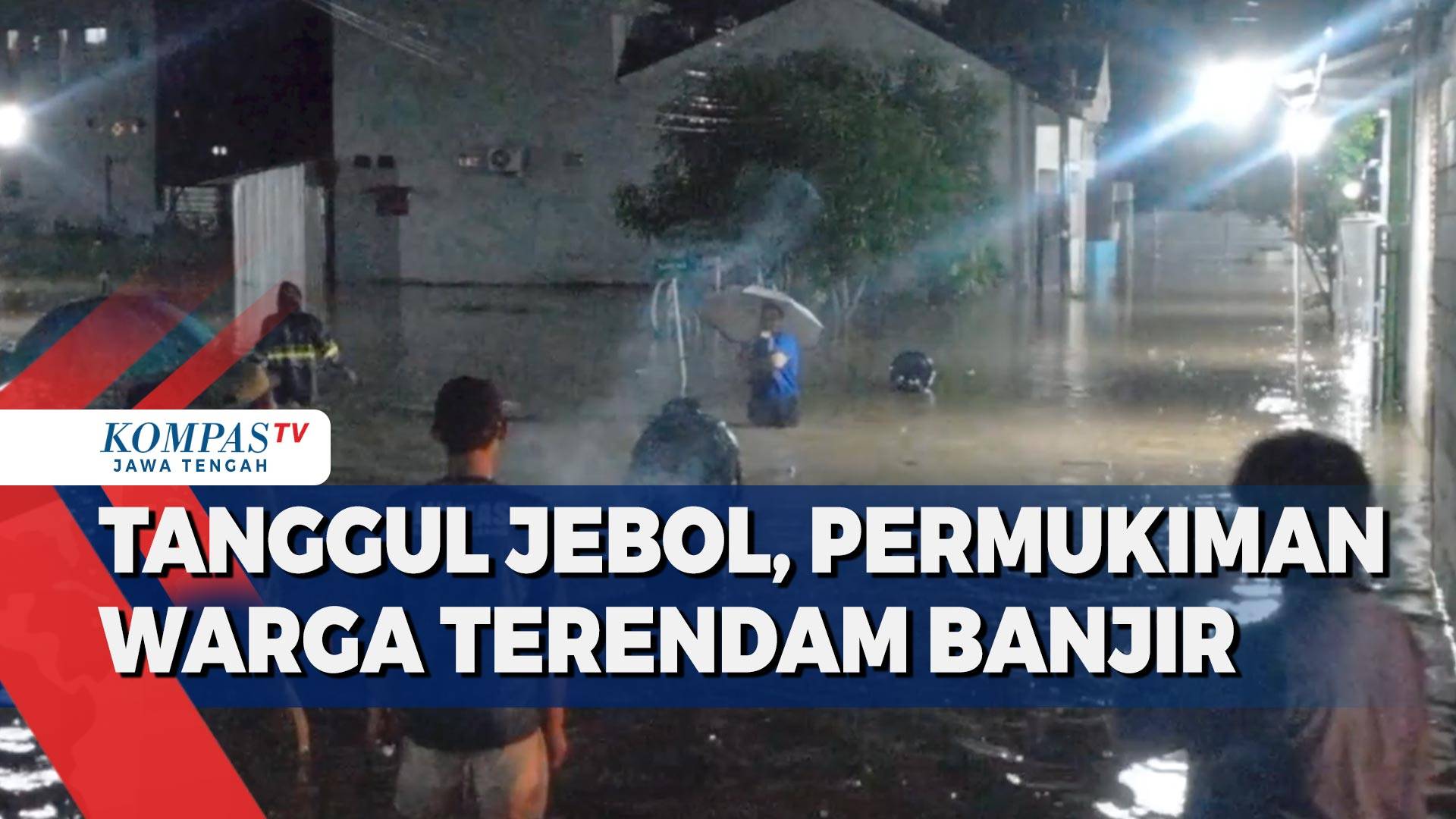 Video: Tanggul Jebol, Permukiman Warga Terendam Banjir